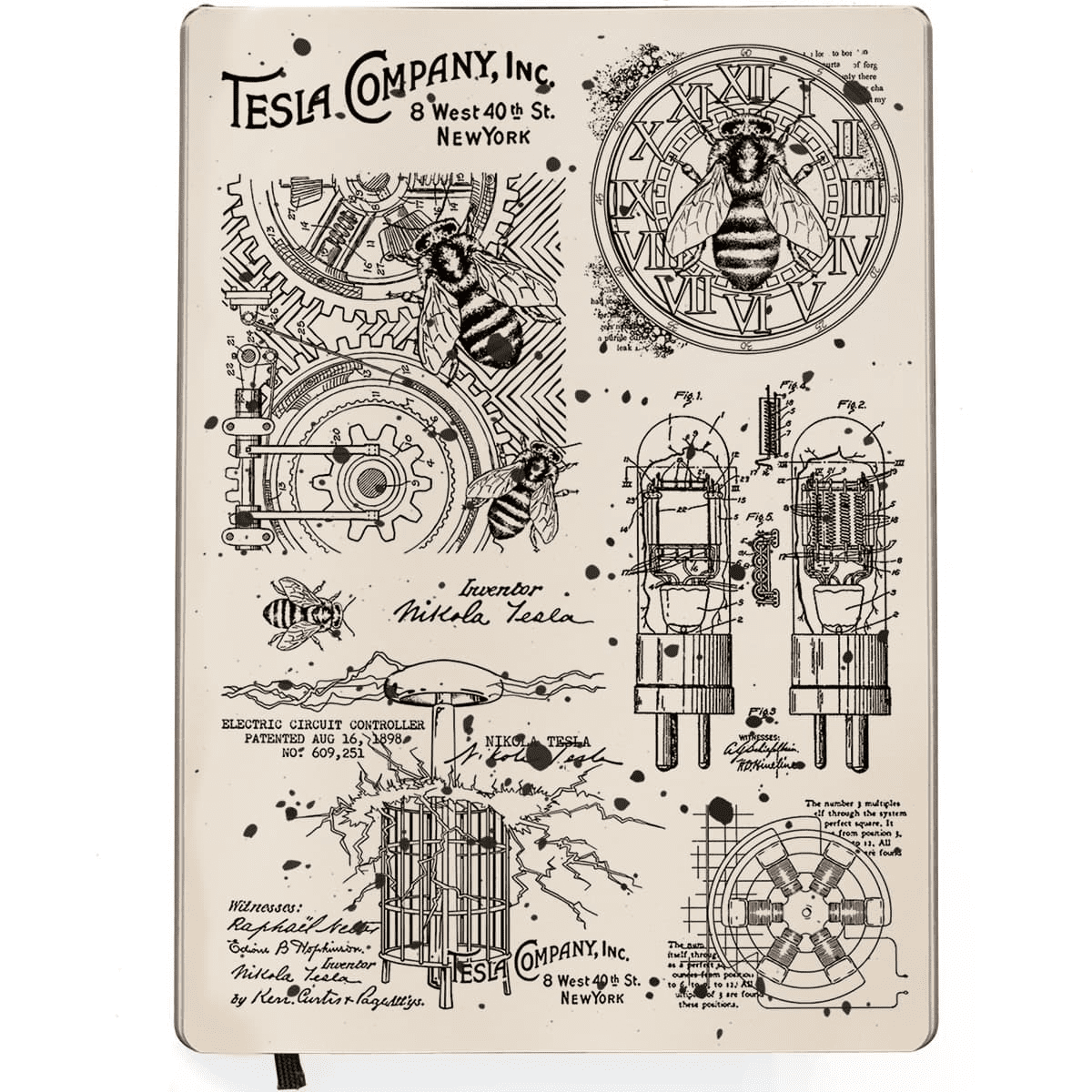 CLEAR STAMP SET 6"X8" TESLA COMPANY - Boutiscrap